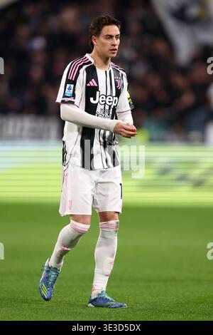 Turin, Italy, 21st March 2026. Fabio Miretti of Juventus during the ...