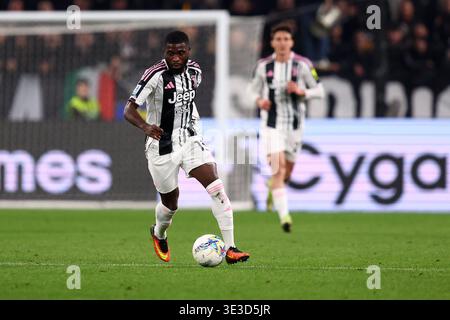 Turin, Italy, 21st March 2026. Arkadiusz Milik of Juventus makes his ...