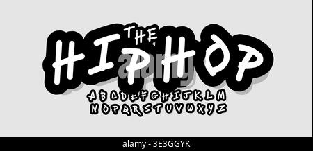 Handwritten Logo Alphabet, Outline Urban Letters, Handdrawn Font for ...