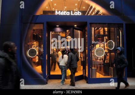 A Meta Lab store is seen in Manhattan, New York City. (Photo by Jimin ...
