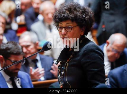 French Environment Minister Monique Barbut leaves after the weekly ...