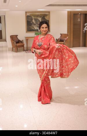 NEW DELHI, INDIA - MARCH 17: Bollywood Actress Divya Dutta poses for a ...