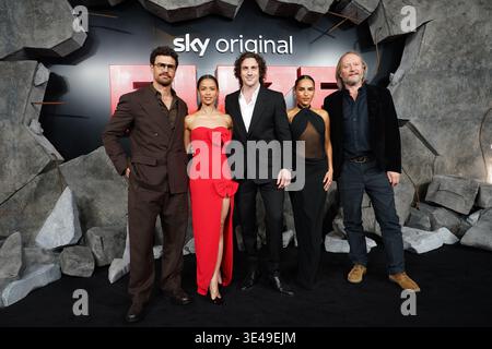 David Mackenzie and Gugu Mbatha-Raw attend the UK Premiere of Sky ...