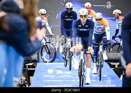 Eritrean Biniam Girmay of NSN Cycling Team pictured at the start of the ...