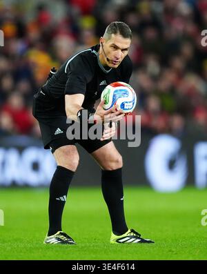 István Kovács referee during the FIFA World Cup 2026, Group F match ...