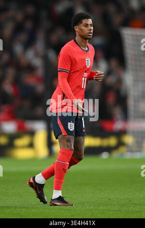 Marcus Rashford of England gestures during a FIFA Men’s World Cup 2026 ...