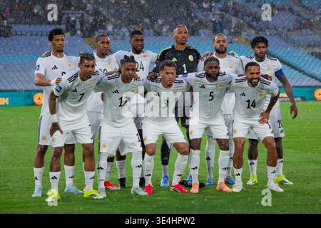 Curacao players pose for team photo during a FIFA Men’s World Cup 2026 ...