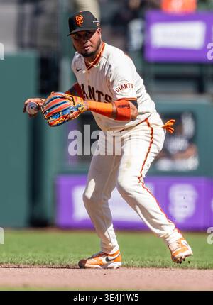 San Francisco Giants' Luis Arraez during a baseball game against the ...