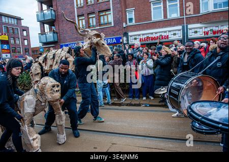 The Herd seen confronting a music band while performing. THE HERDS, a ...
