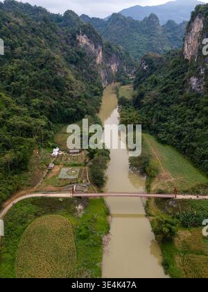 View of Karst Hills and Rural Farmland from Hang Múa in Ninh Bình ...