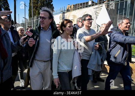 Ilaria Salis during the "No Kings Day" march in Rome against Kings and ...