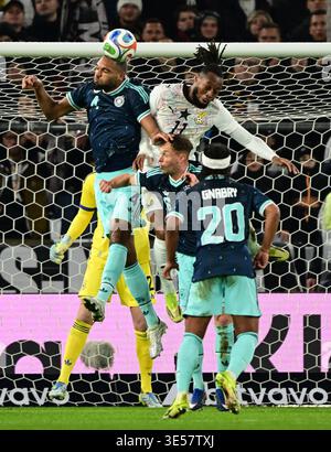 from left: Jonathan Tah, Joshua Kimmich (Germany), Ange-Yoan Bonny ...
