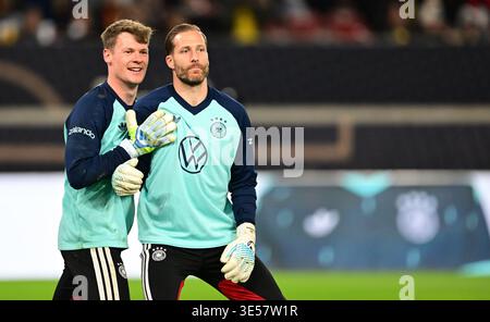 from left: goalkeeper Oliver Baumann (Germany), Kalu Nmecha (father of ...