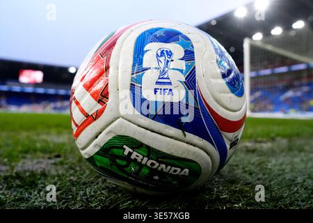 A general view of the official Adidas FIFA World Cup 26 Trionda Pro ...