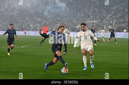Agustin Canobbio of Uruguay and Fares Chaibi of Algeria during the ...