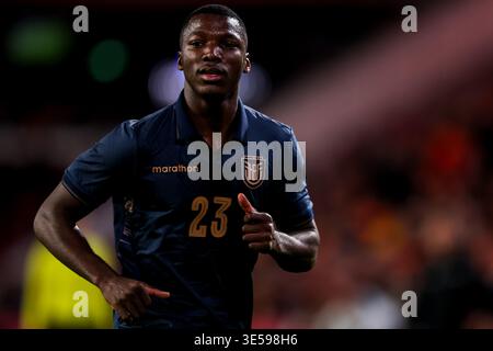 Moises Caicedo of Ecuador looks on during the FIFA World Cup 2026 Group ...