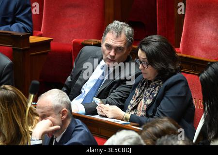 French Minister for Transports Philippe Tabarot pictured during a ...