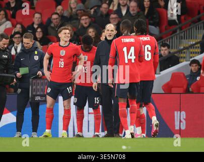 England Head Coach Thomas Tuchel [GER] during the MD-1 England Press ...