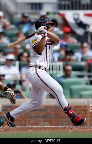 Atlanta Braves' Drake Baldwin hits a solo home run against the San ...