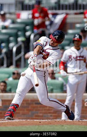 Atlanta Braves' Drake Baldwin hits a solo home run against the San ...