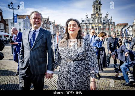 DELFT - Mayor Alexander Pechtold during a visit to Deltares during the ...