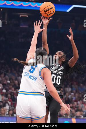 UCLA Bruins guard Charlisse Leger-Walker (5) looks to pass the ball in ...