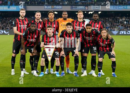 Naples, Italy. 6 Apr, 2026. Players of SSC Napoli celebrate at the end ...