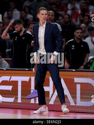 Julius THOMAS, head coach of Paris and team of Paris during the Betclic ...