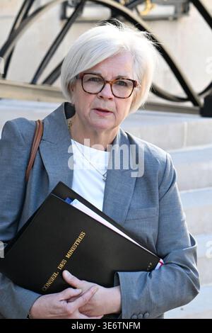French Minister of the Armed Forces Catherine Vautrin at Eurosatory ...