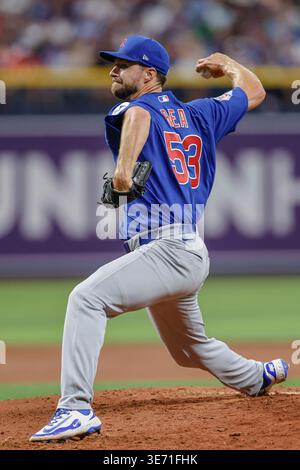 Chicago Cubs pitcher Colin Rea delivers during the first inning of a ...