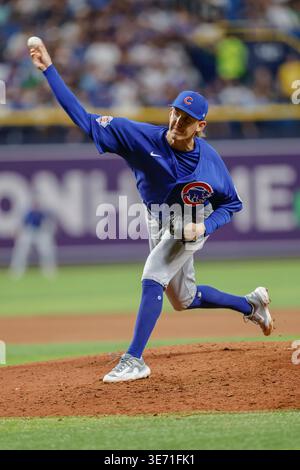 Chicago Cubs pitcher Ben Brown throws the ball against the Toronto Blue ...