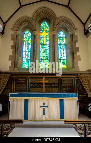 All Saints Parish Church interior, Kemble, Gloucestershire Stock Photo ...