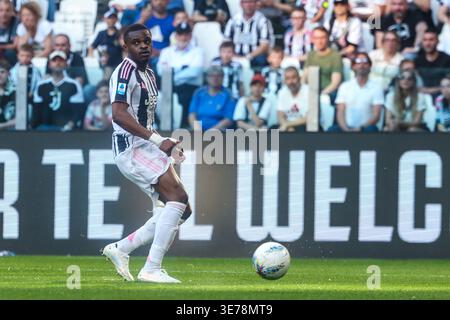 Pierre Kalulu of Juventus Fc during warm up before the Serie A match ...