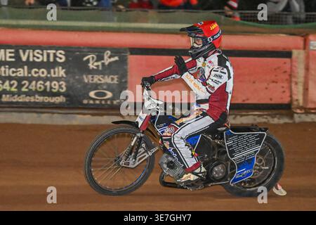 Jake Allen of Redcar Bears during Heat 7 of the Cab Direct Championship ...