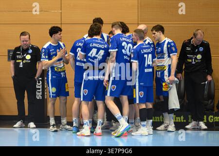 Vukasin Antonijevic (ThSV Eisenach, #41), Max Darj (Füchse Berlin, #05 ...