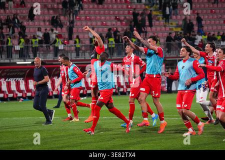 AC Monza players celebrate promotion in Serie A with fans during the ...