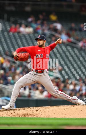 Boston Red Sox pitcher Jovani Morán (47) during a baseball game ...