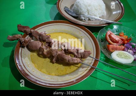 Sate Klathak or Klatak Satay, a traditional goat satay from Yogyakarta ...