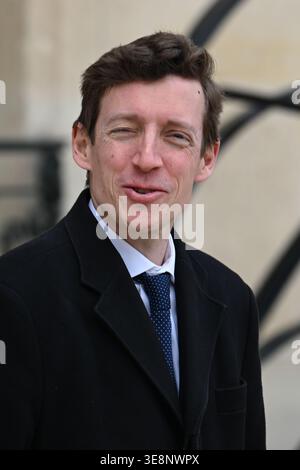 French Minister of Education Edouard Geffray leaves the Cabinet meeting ...