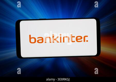 In this photo illustration, the Bankinter logo is seen displayed on a ...
