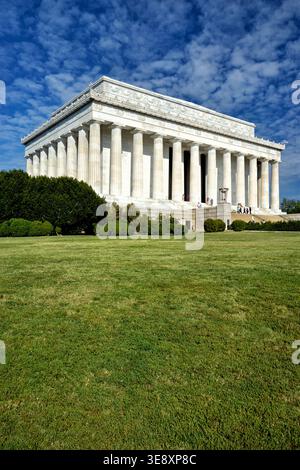 Visitors walk near the Lincoln Memorial Reflecting Pool, Tuesday, June ...