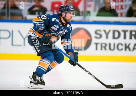VÄXJÖ, SWEDEN 20260416Växjö Lakers Dylan McLaughlin during Thursday's ...