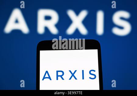 In this photo illustration, the Arxis logo is seen displayed on a ...