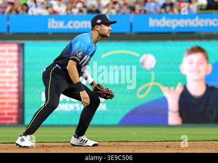 Philadelphia Phillies' Trea Turner plays during a baseball game ...