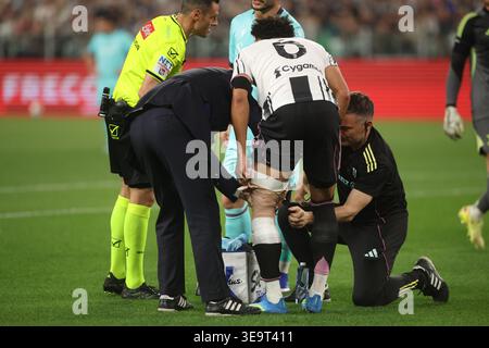 Lloyd Kelly of Juventus FC and Giovanni Simeone of Torino FC during the ...