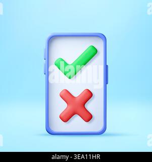 Tick the correct option quiz vector illustration in black color. Online ...