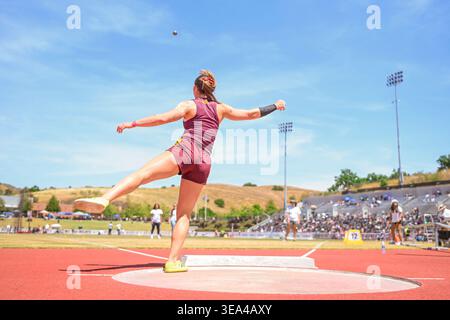 Ines Lopez of Arizona State places eighth in the women's shot put with ...