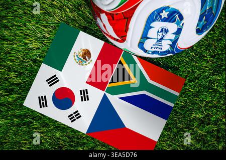S. Korea-Mexico World Cup match A Mexican fan cheers for his team ahead ...