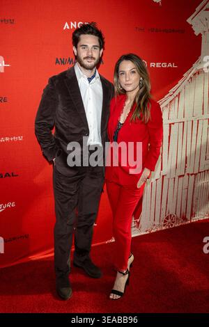 (L-R) Adam Nagle and Tara Cassandro attend the "Animal Farm" New York ...