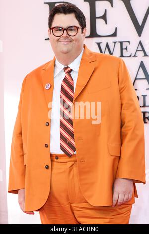 Caleb Hearon attending the Devil Wears Prada 2 European premiere at ...